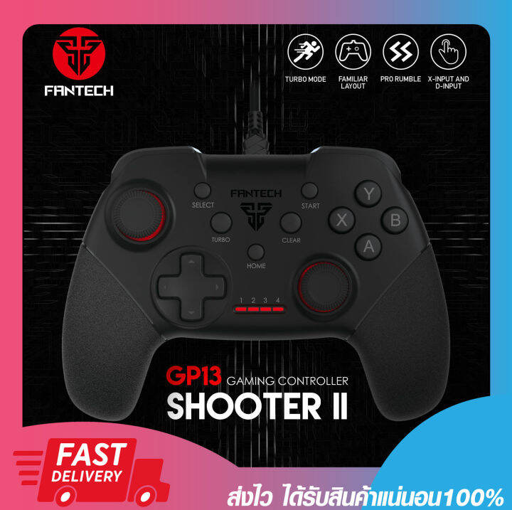 FANTECH GP13 SHOOTER II Gaming Controller FOR PC/PS3 รับประกันสินค้า 2 ...