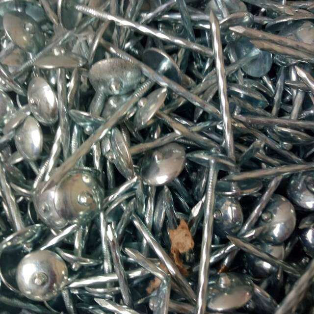 Paku Seng Ulir 3inch 1Kg / Paku Payung 1Kg / Paku Tukang / Paku Asbes ...