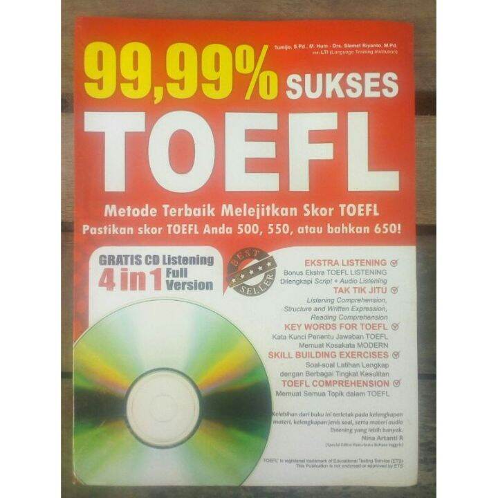 BUKU 99,99% Sukses TOEFL (Tumijo SPd, Drs. Slamet Riyanto, M.Pd ...