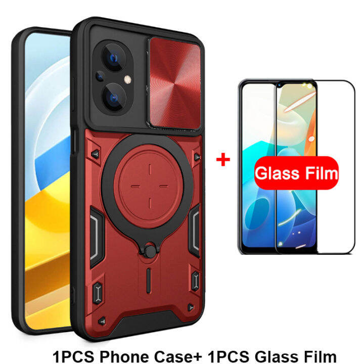 Phone Cases For Xiaomi Poco M4 M5 Back Case Foldable 360 Degree ...