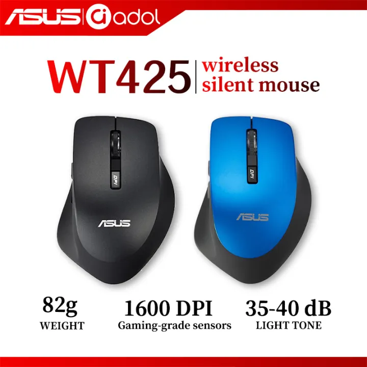 ASUS adol WT425 Optical Ergonomic Silent Wireless Mouse 2.4GHz Nano ...