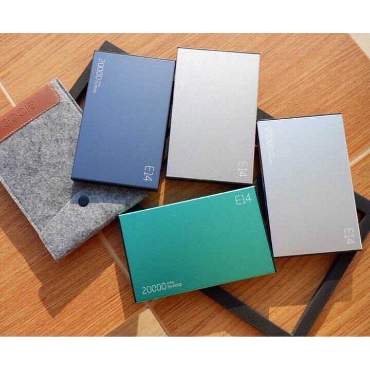 Eloop E14 แบตสำรอง 20000mAh Power Bank ของแท้ 100% พาวเวอร์แบงค์ สาย ...