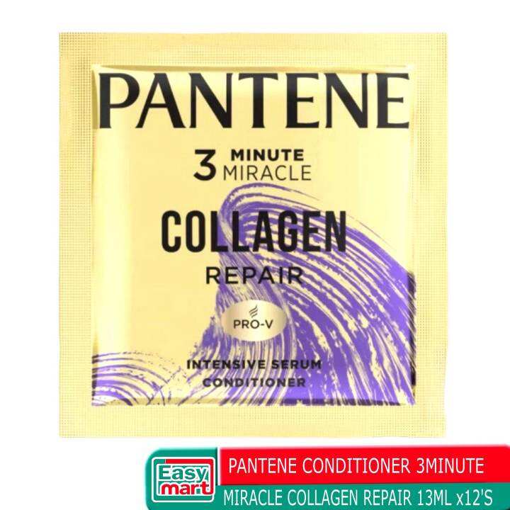 Easy.Mart Pantene 3 Minute Miracle Collagen Repair Intensive Serum Conditioner For Dry Brittle ...