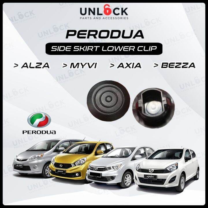 Perodua Alza Myvi Axia Bezza Side Skirt Lower Clip ORriginal ( 1pcs ...