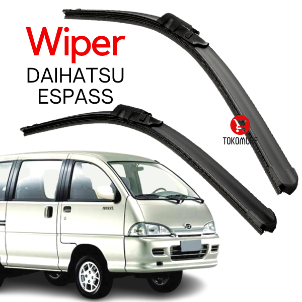 WIPER MOBIL DAIHATSU ESPASS 1 SET WIPER ESPASS PICK UP FRAMELES KARET WIPER MOBIL ESPASS DEPAN ...