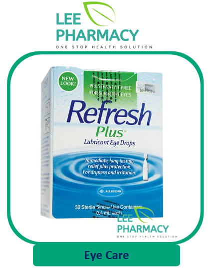 Refresh Plus Lubricant Eye Drops 0.4mLx30 [Eye Care] | Lazada