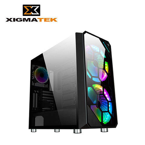 Xigmatek Zest PC Case - Super Tower / Tempered Glass Front & Side Panel ...