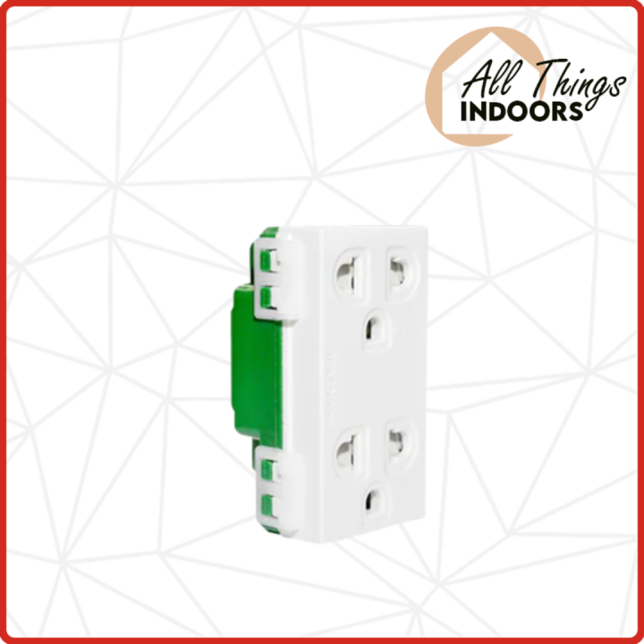 Omni Duplex Universal Outlet w/ Ground 16A WWG-402 | Lazada PH