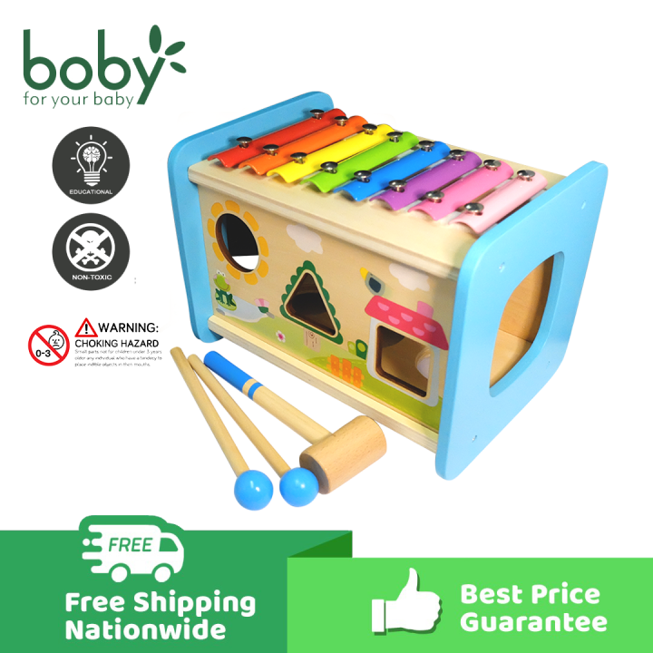 Boby Wooden Musical Activity Box | Lazada PH