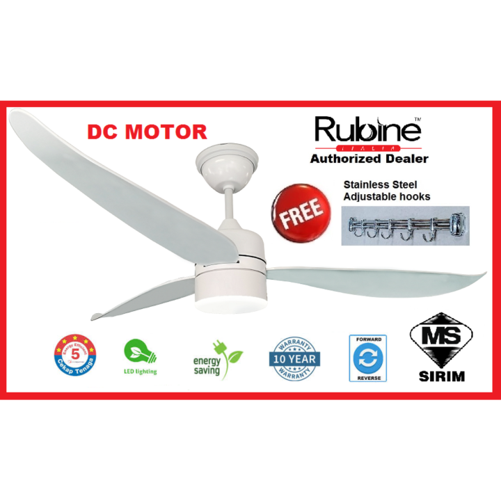 Rubine Rcf-Vasto 56 Fan White DC Ceiling Fan | Lazada