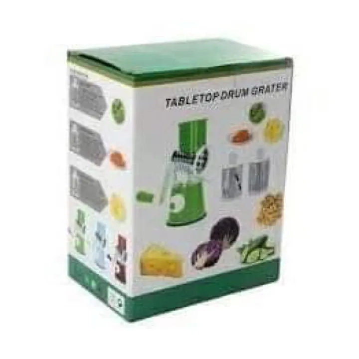 TONG'S Vegetable Shredder Tabletop Drum Grater (Green) | Lazada PH