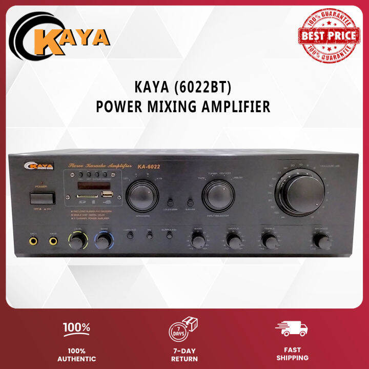Karaoke Amplifier - (KAYA 6022BT) - Power Mixing Amplifier Stereo ...