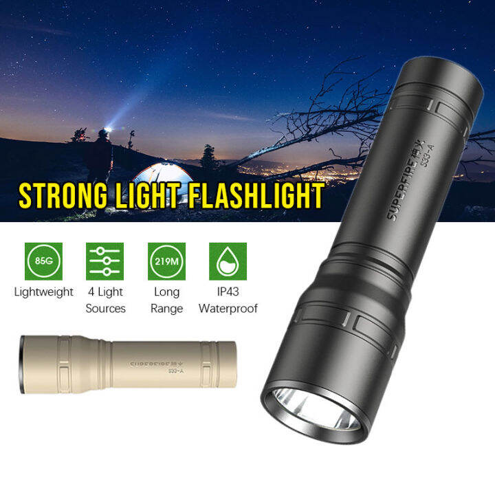 Zoomable Torch Light Flashlight Super Bright Outdoor Lighting ...