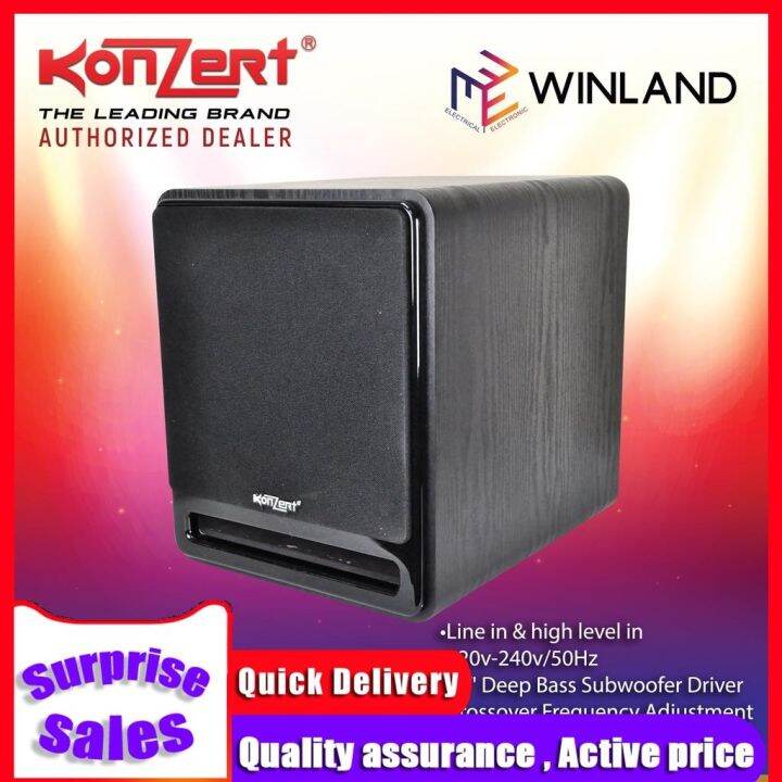 KONZERT by Winland 10 inch Deep Bass Active Subwoofer Driver 200W TODOROKE 10 | Lazada PH