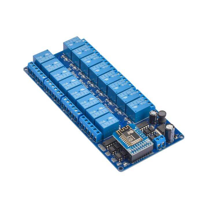 16 Channel Relay Shield Module DC 5V 12V with Optocoupler Onboard ...