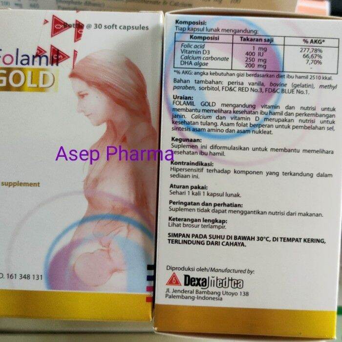 folamil genio gold 30kapsul | Lazada Indonesia
