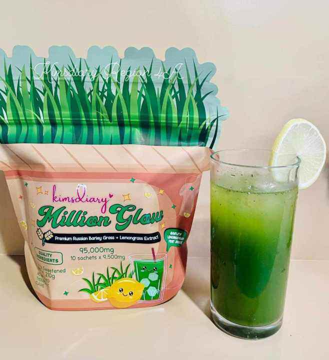 Kimsdiary Million Glow Barley Lemongrass Fruit Juice with Premium ...