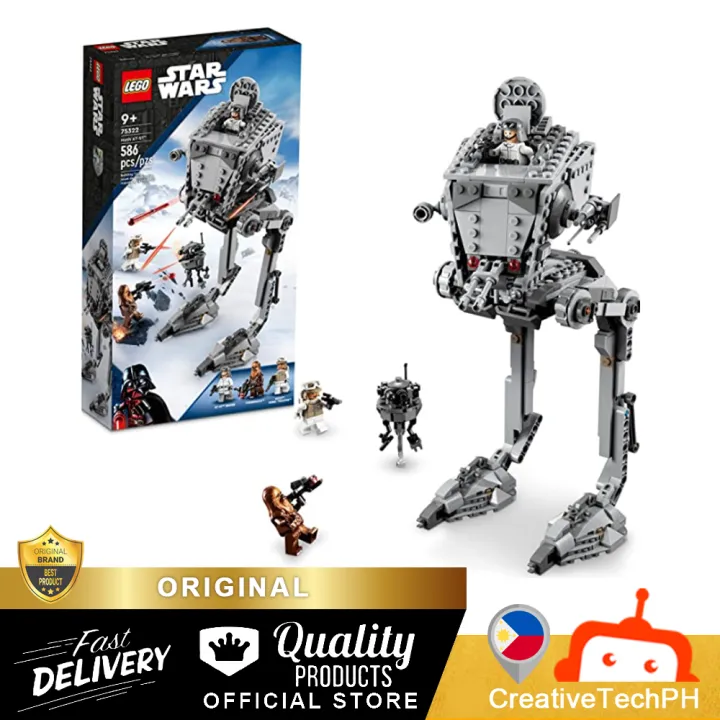 LEGOStarWars Hoth at-ST 75322 Building Kit; Construction Toy for Kids ...