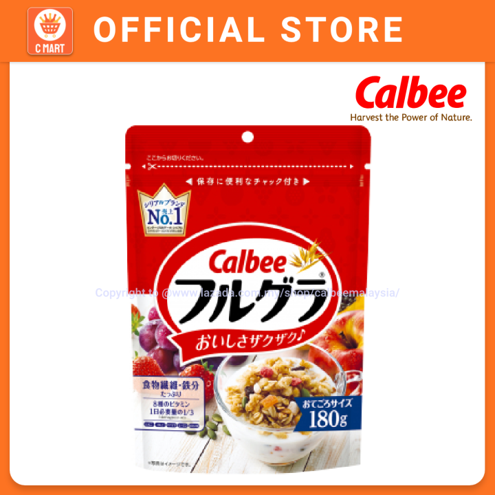 Calbee Japan Cereal / Granola / Oat / Grain Original 180g 日本卡乐比水果麦片谷物 ...