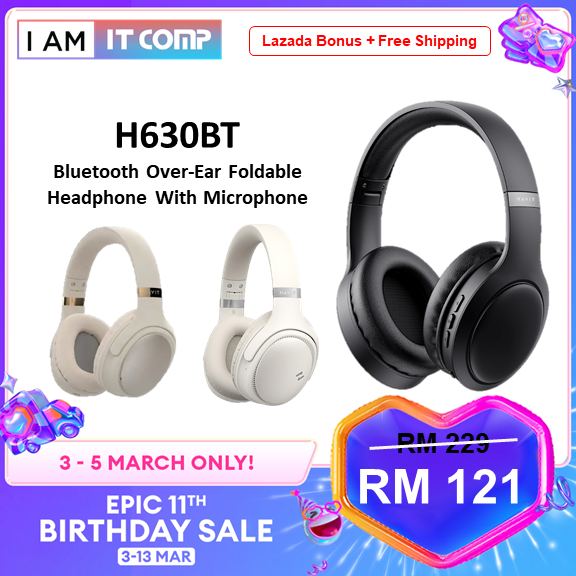 Havit H630BT Wireless Bluetooth V5.3 Over-ear Foldable Headset | Lazada