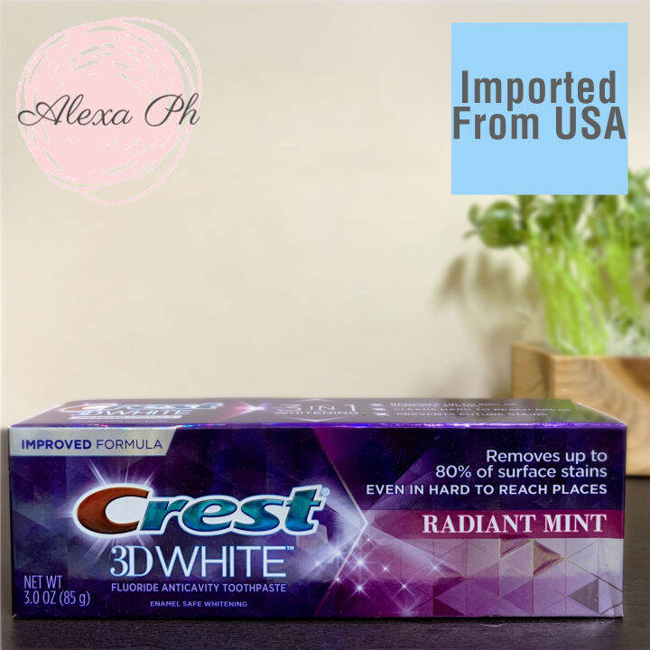 Crest, 3d White Radiant Mint, Toothpaste (76 g, 85 g, 107 g, 116 g ...