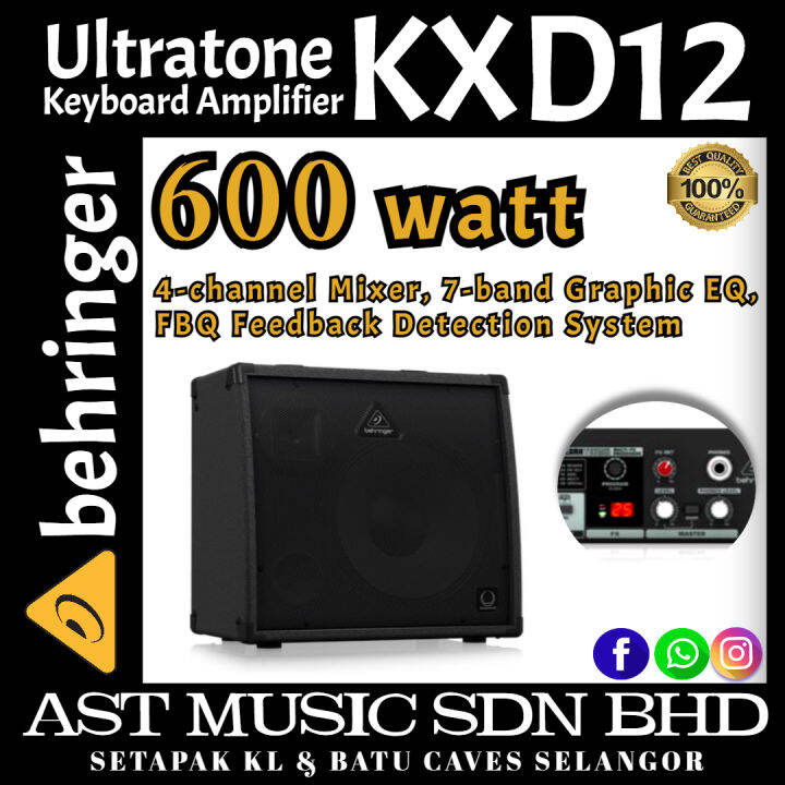 Behringer Ultratone KXD12 600-Watt Keyboard Amplifier (KXD-12 / KXD 12) | Lazada