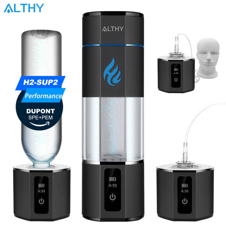 ALTHY H2-SUP2 Hydrogen Water Generator Bottle UDuPont SPE&PEM Dual ...