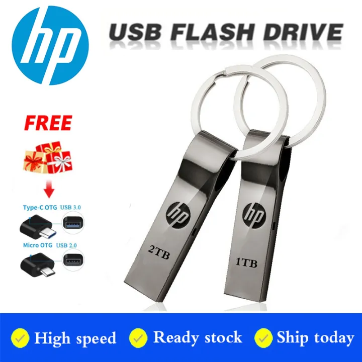 Original HP Flash Disk 2TB 1TB Pendrive Metal USB 2000GB Flash Drive ...