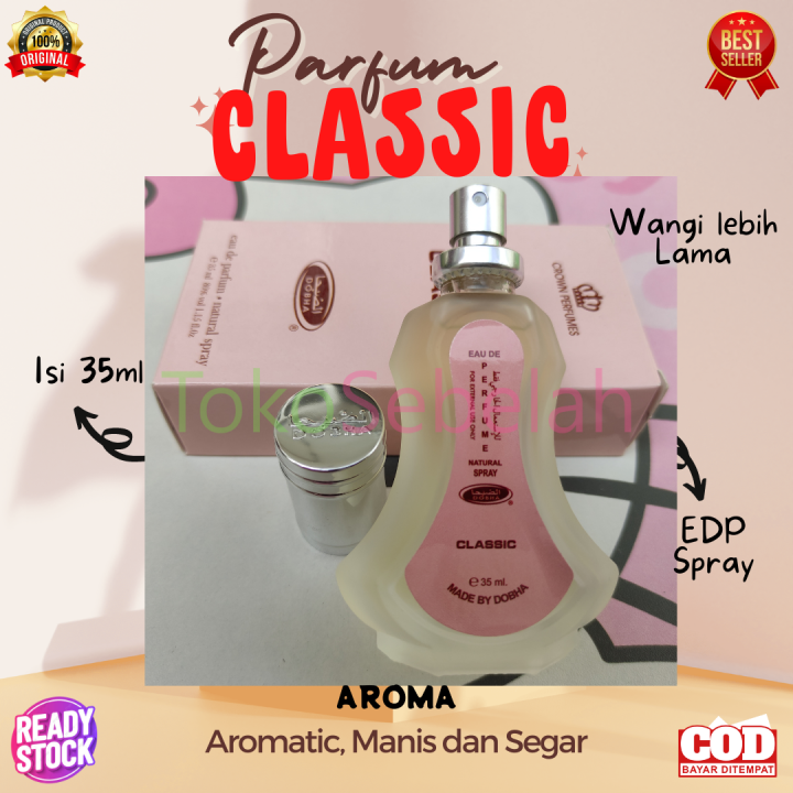 PARFUM CLASSIC 35ML AHSAN EDP SPRAY UKURAN BESAR ORIGINAL - PARFUM ...