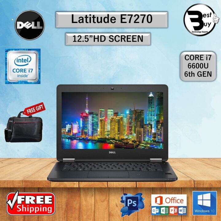 (MAXIMUM SPEC) DELL E7270 CORE i7 (6th GEN) 12.5" FHD/ UPTO 32GB RAM ...