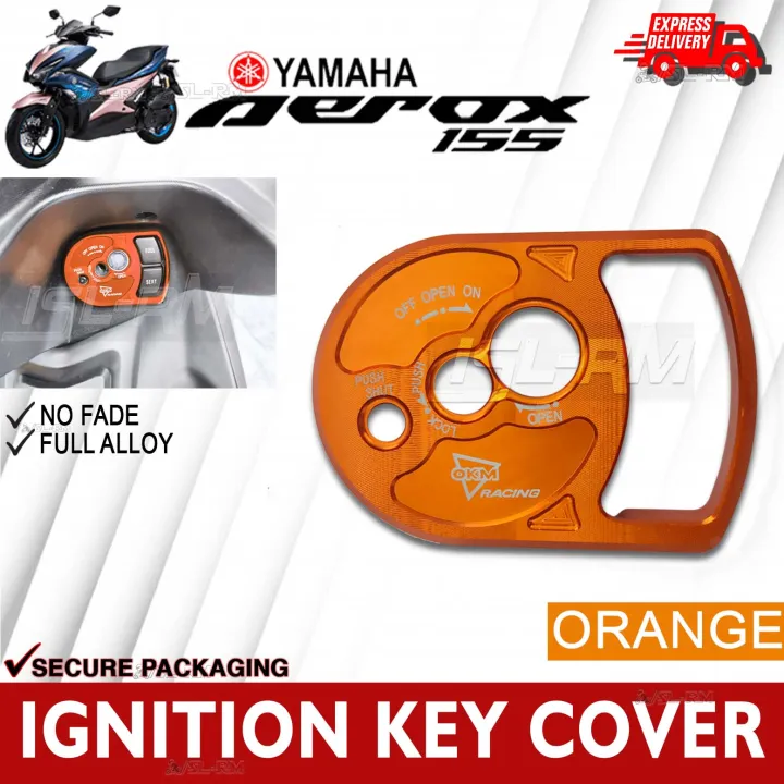 Yamaha AEROX V1 Key cover Orange full alloy Original Okimura | Lazada PH
