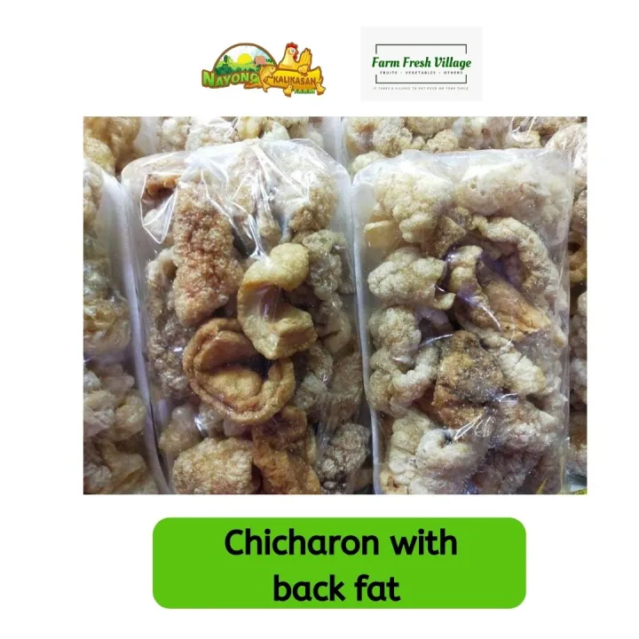 FARM FRESH VILLAGE Pork Chicharon with back fat | Lazada PH
