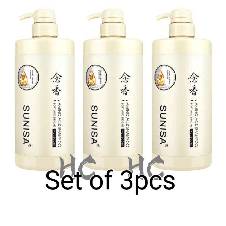 【Set of 3pcs】SUNISA SAKURA Japanese Hair Grower Shampoo 800ml | Lazada PH