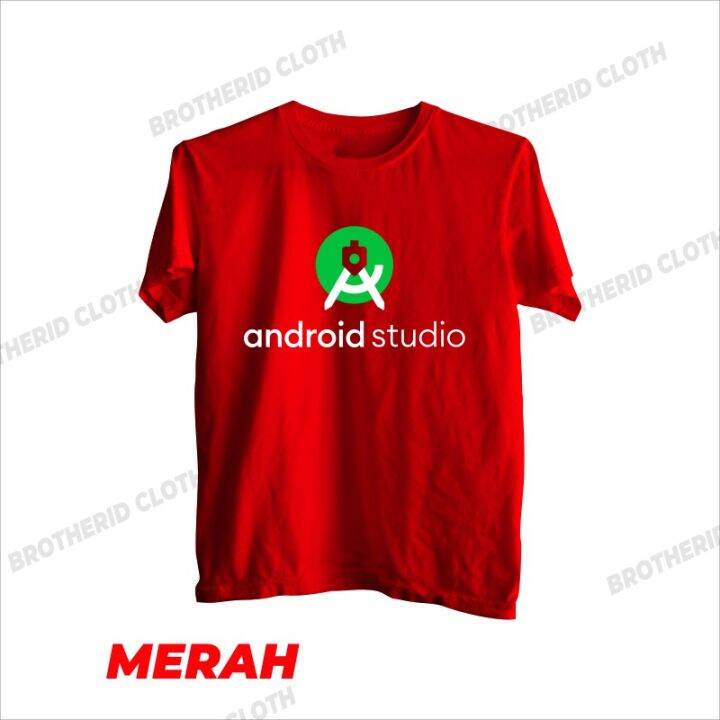 Android Studio T-shirt Distro It 30s Combed Programmer Developer ...