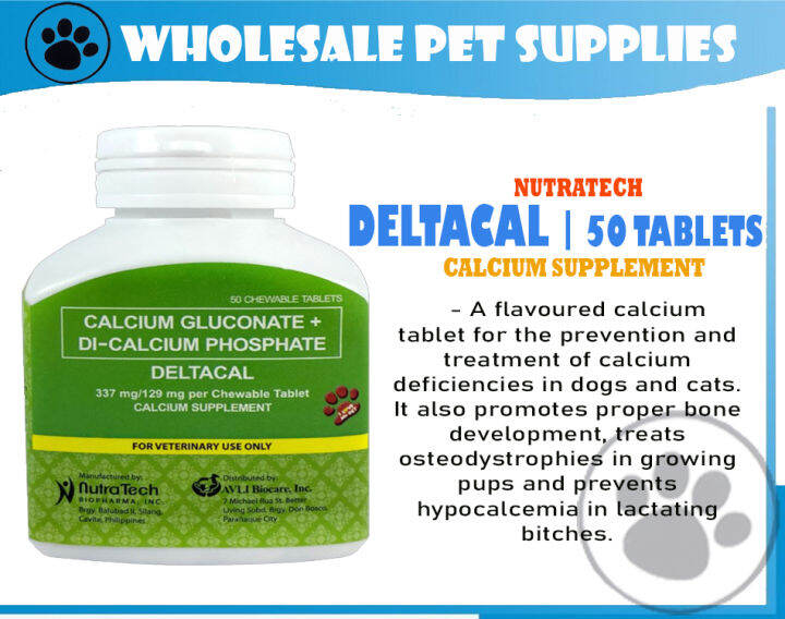 DELTACAL 50tablets (Calcium Gluconate + DI-Calcium Phospate) | Lazada PH