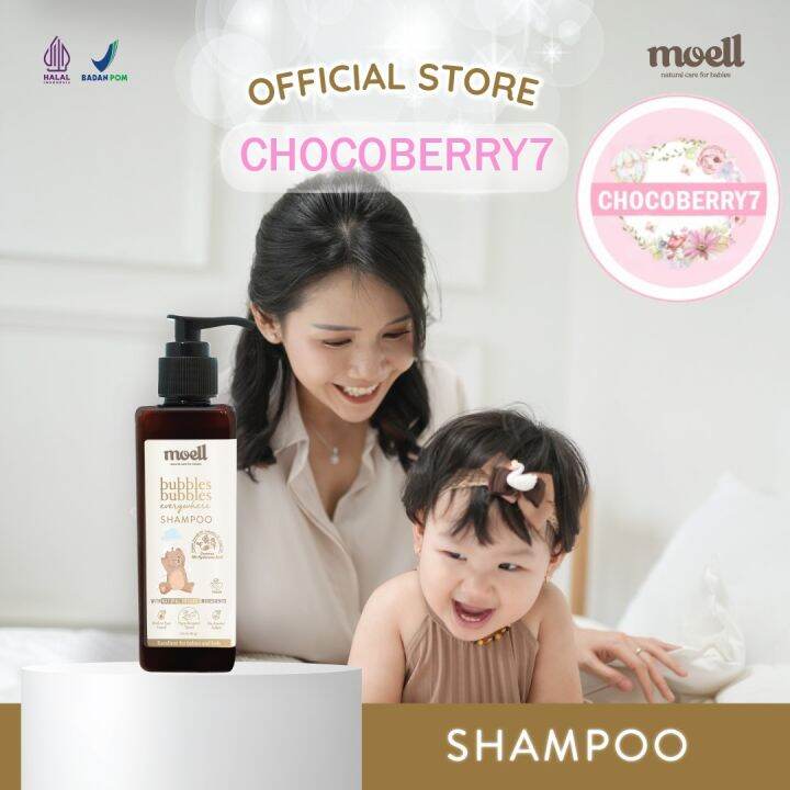Moell Bubbles Bubbles Everywhere Shampoo Shampoo Baby 185 ml | Lazada ...