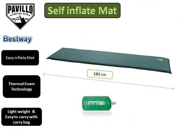 Bestway easy self inflate Camping Mat - Pavillo Camping Gear - ideal ...