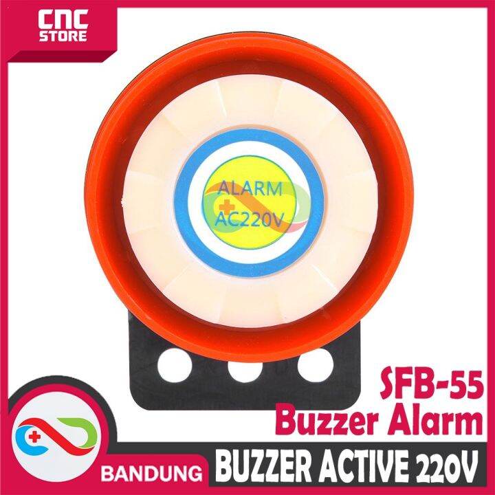 SFB-55 ALARM BUZZER ACTIVE 220V HIGH DECIBEL FOR INDUSTRI | Lazada ...
