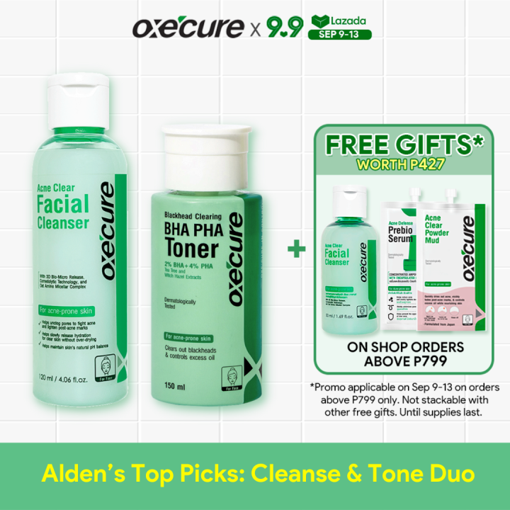 OXECURE Alden's Top Picks: Cleanse & Tone Duo | Lazada PH
