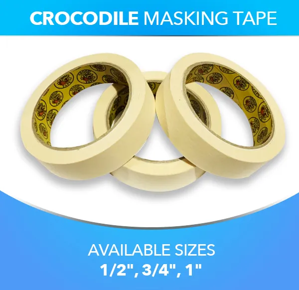 1 pc. crocodile masking tape 18mm x 25 yards (3/4") | Lazada PH