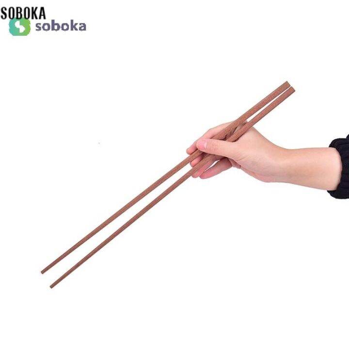 Extra Long Chinese Japanese Wooden Chopsticks VXT937 - 42cm for Frying ...