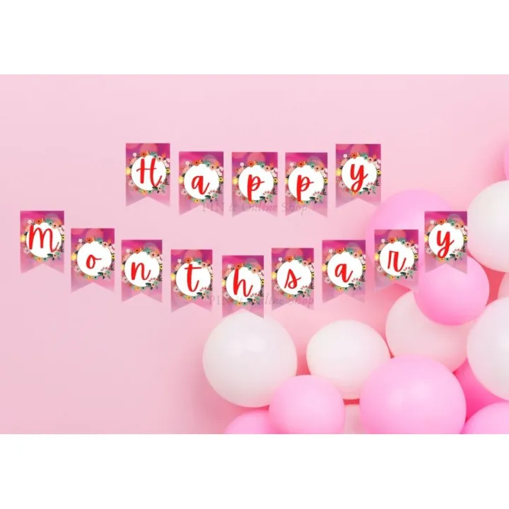 Happy Monthsary Banner MRY002 | Lazada PH