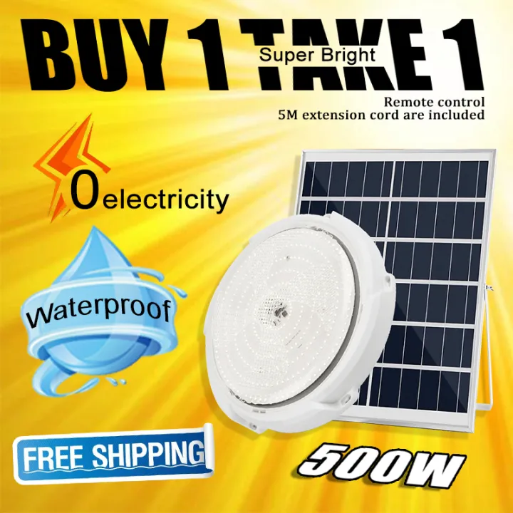 Solar Led Ceiling Light Waterproof Original Indoor Light Promo Sale ...