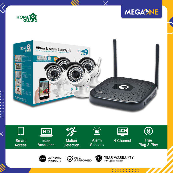 Homeguard 4CH & 4 960p Wireless Homeguard CCTV kit 1TB Harddrive W/ 4 ...