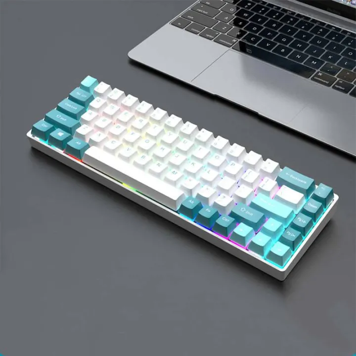 【Ready Stock】Aqua keycaps 119 key OEM Profile PBT Doubleshot 60/64/68 ...