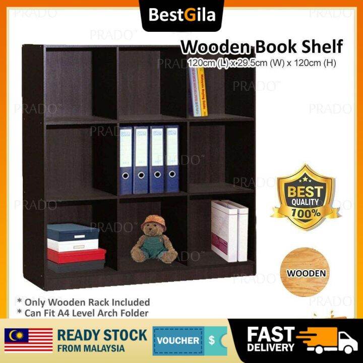 BestGila Malaysia [ 9 Cube ] Premium Wooden Solid Board Storage Box ...