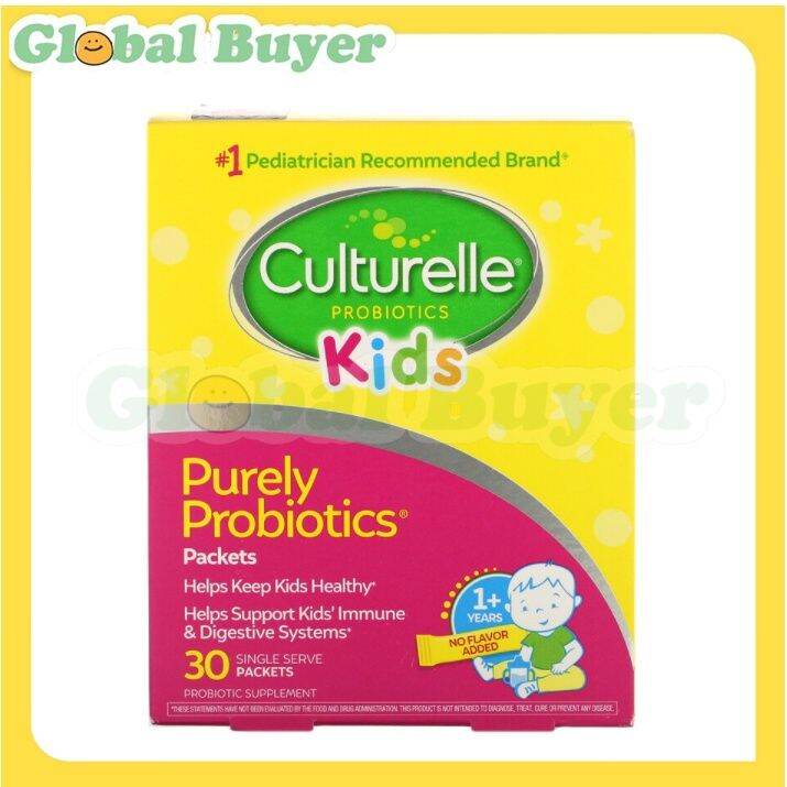 Culturelle Kids Packets Daily Probiotic Formula Supplement (30 Packets ...
