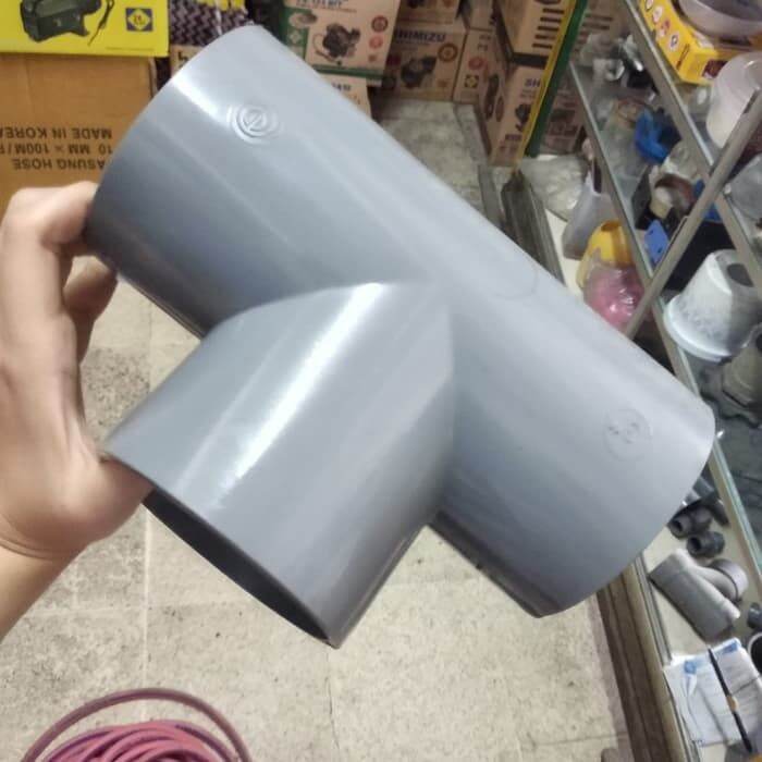 Tee 4" PVC T 4" Sambungan PIPA PVC 4" TEE PVC 4" | Lazada Indonesia