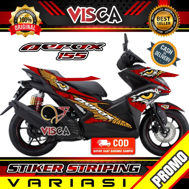 Stiker Striping Aerox 155 Old Variasi Eagle Eye | Lazada Indonesia