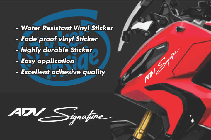 HONDA ADV Signature Sticker for Motorcycle | Lazada PH